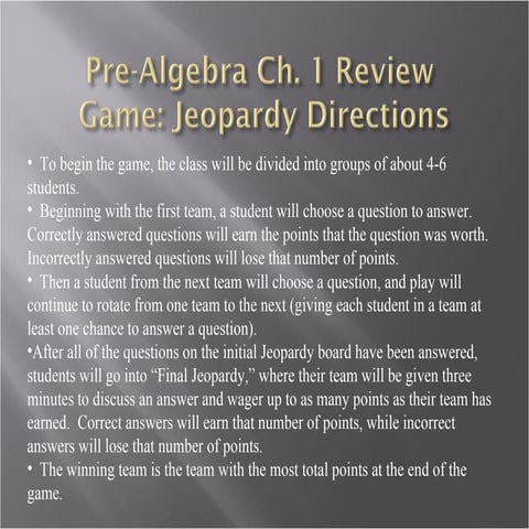 Jeopardy PowerPoint | PPT