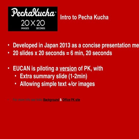 Intro to Pecha Kucha | PDF