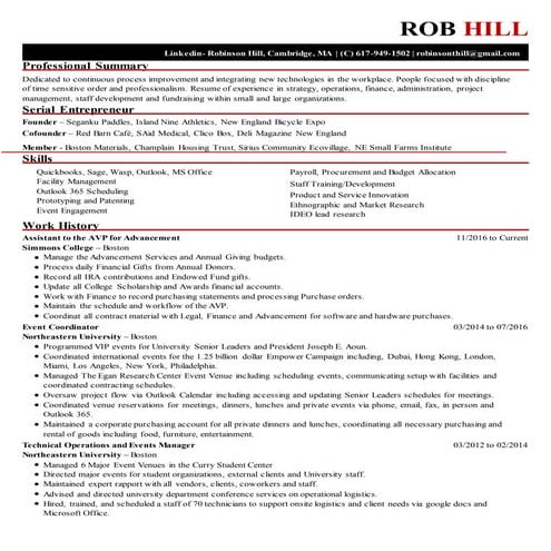 Rob hill - Resume | PDF