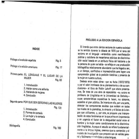 Robin lakoff-lenguaje-y-lugar-de-la-mujer | PDF