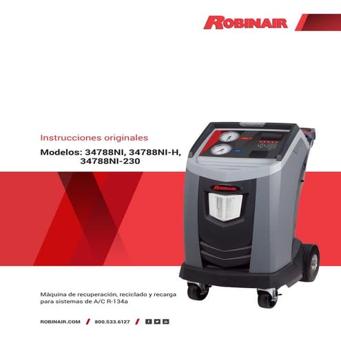 Robinair 34788ni h | PDF