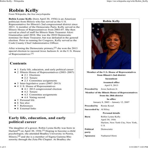 Robin Kelly wikipedia (highlighted) | PDF