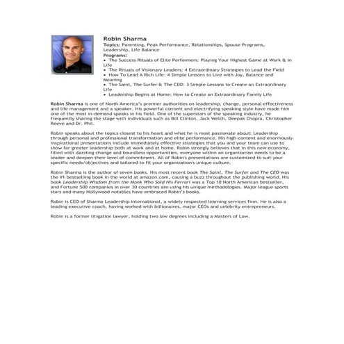 Robin sharma | PDF