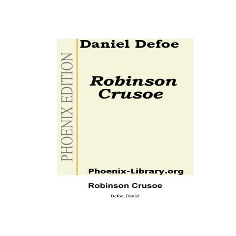 Robinson crusoe-daniel-defoe | PDF