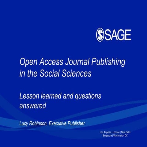 A showcase on SAGE | PPT