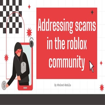 Roblox scams in the community english.pptx | Video Game Genres | Video ...