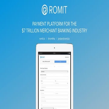Robocoin Formerly Romit Pitch Deck | PPT