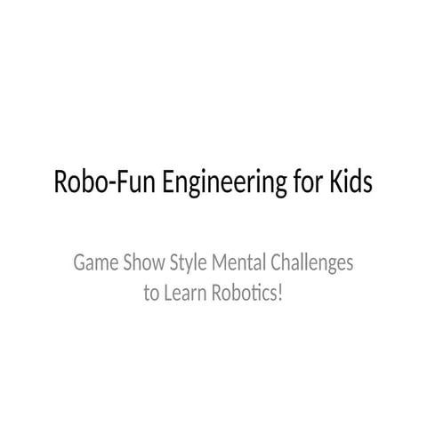 Robo Fun Engineering it is very important | PPTX
