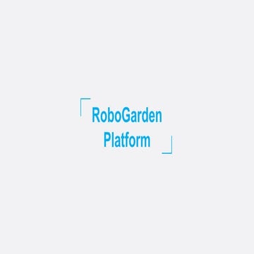 Get Started: RoboGarden Platform Introduction | PPTX