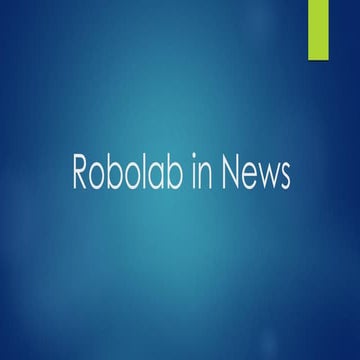 Robolab in news | PDF