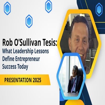 Rob O’Sullivan Tesis | What Entrepreneurs Should Know About Startup ...