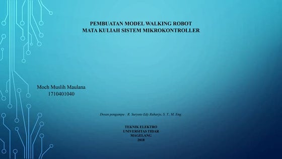 Program percobaan running led | PPT