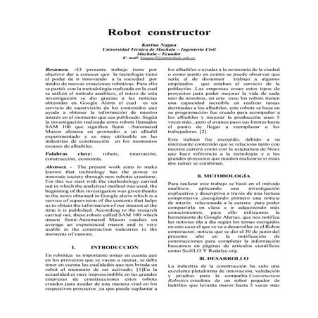 Robot constructores | PDF