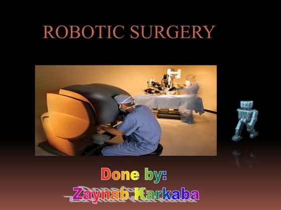 Robotic Surgery PPT | PPT