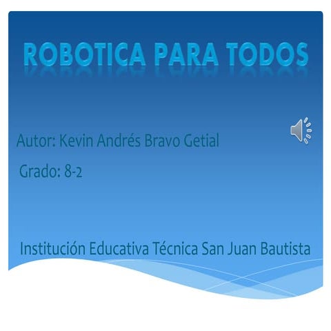 La robotica informatica 1 | PPTX