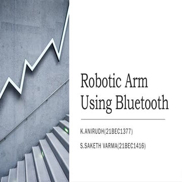Robotic Arm Using Bluetooth and node MCU | PPTX