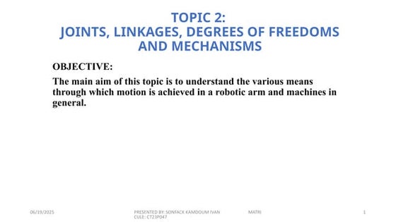 Basic Types of Mechanical Joints - A Short Introduction | PDF