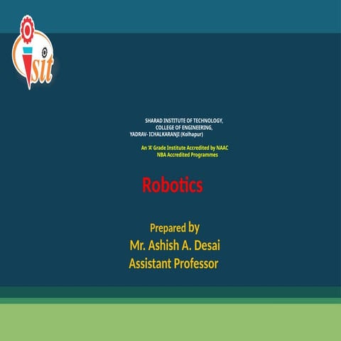 Robotics-Laws of Robotics,Classification of Robotics.pptx