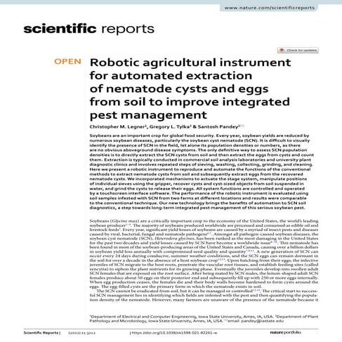 Parasite Nematode Egg Extraction and Counting | PPTX