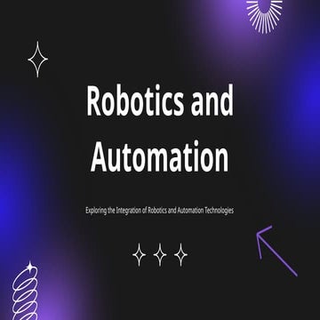 Robotics and Automation and automation control | PPTX
