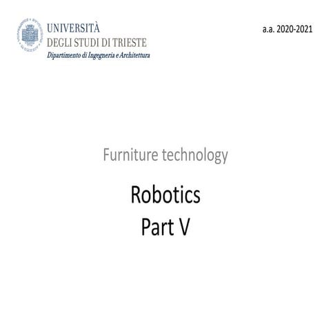 Roboticsandmechatronicsindustrialroboticspart52021pptx 