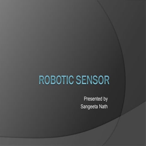 Robotic sensor | PPT
