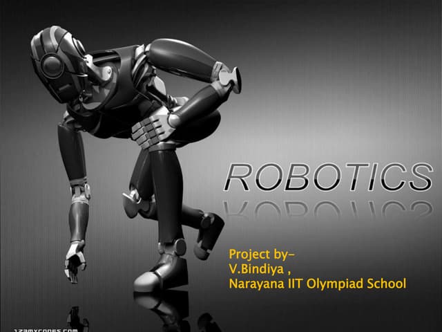 Robotics Project Ppt Pptx