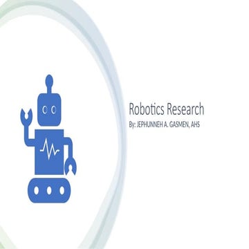Robotics Scientific Research: Guides for | PPT