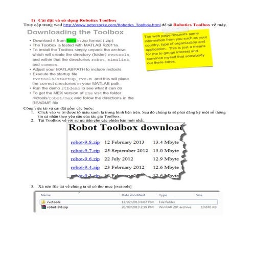 Robotics toolbox | PDF