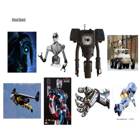 Robot mood board (modeler) | PPT