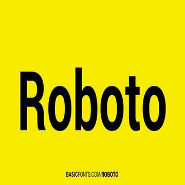 Roboto Font | PDF