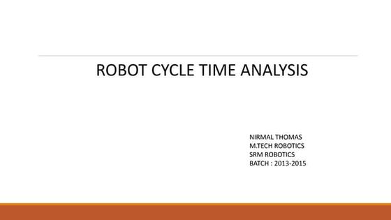Analysis of automated flow lines | PPT