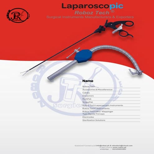 laparoscopic instruments for surgeons needle holders , graspers | PDF
