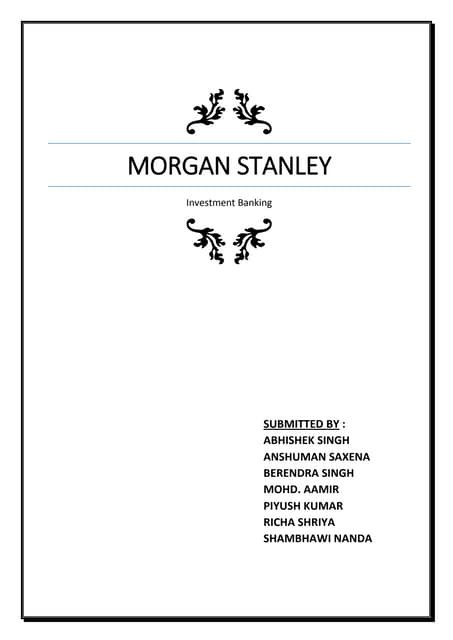 NAB as Paul Nasr for MORGAN STANLEY Case | PDF