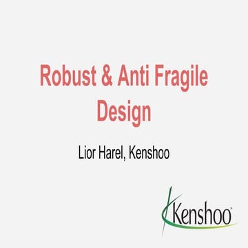 Robust & anti fragile | PDF