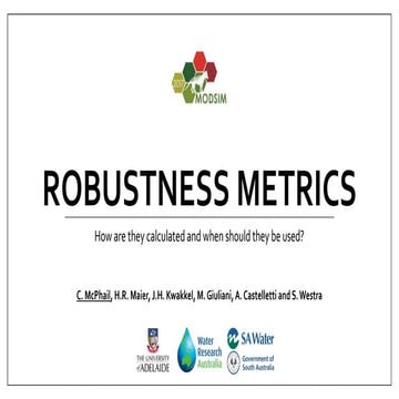 Robustness metrics: How are they calculated and when should they be ...