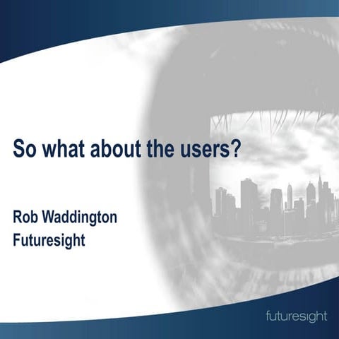 Rob waddington futuresight | PDF