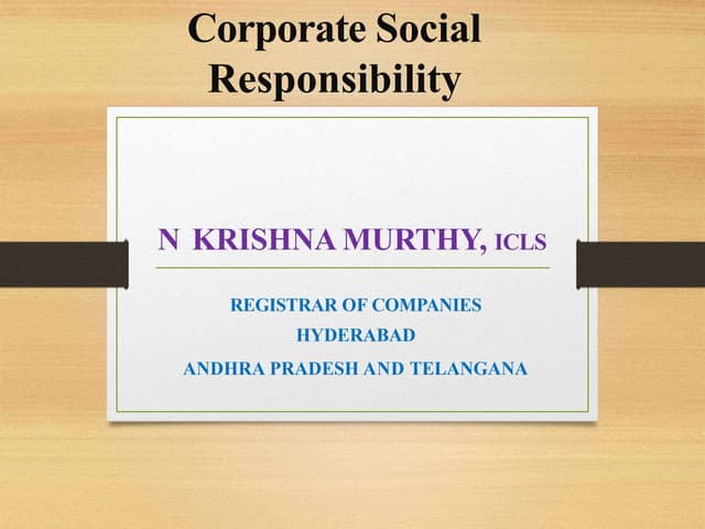 Importance of CSR | PPTX