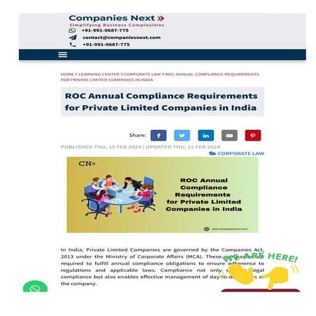 ROC Annual Compliance Requirements for Private Limited Companies in India.pdf