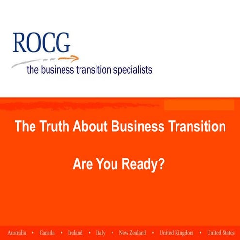 ROCG Business Transition Powerpoint | PPTX