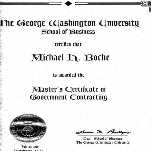 Roche masters gwu | PDF