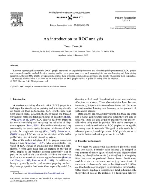 Roc curves | PPTX