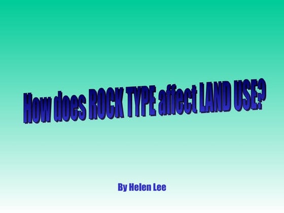 Types, importance and uses of rocks in | PPTX | Geology | Science
