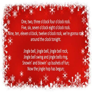 Rock around the jingle bells | PPTX