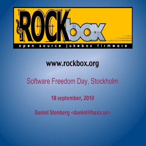 Rockbox - Software Freedom Day 2010 | ODP | Computing | Technology & Computing