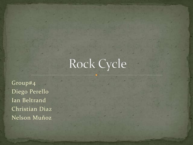 The rock cycle | PPTX
