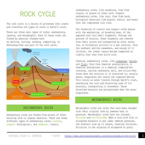 The rock cycle | PPTX