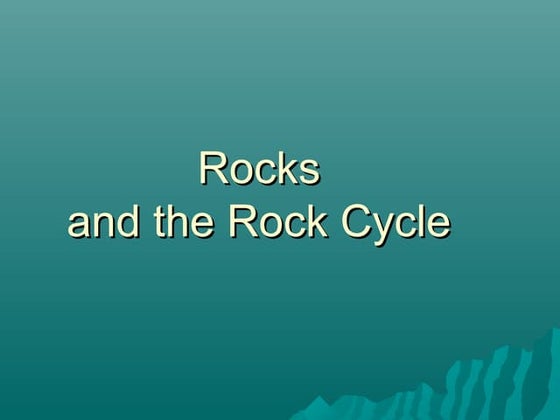 The rock cycle | PPT