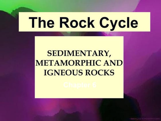 The Rock Cycle | PPT | Geology | Science