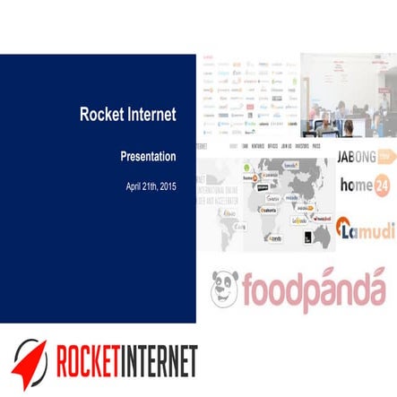 Rocket internet Diversification Strategy | PPTX